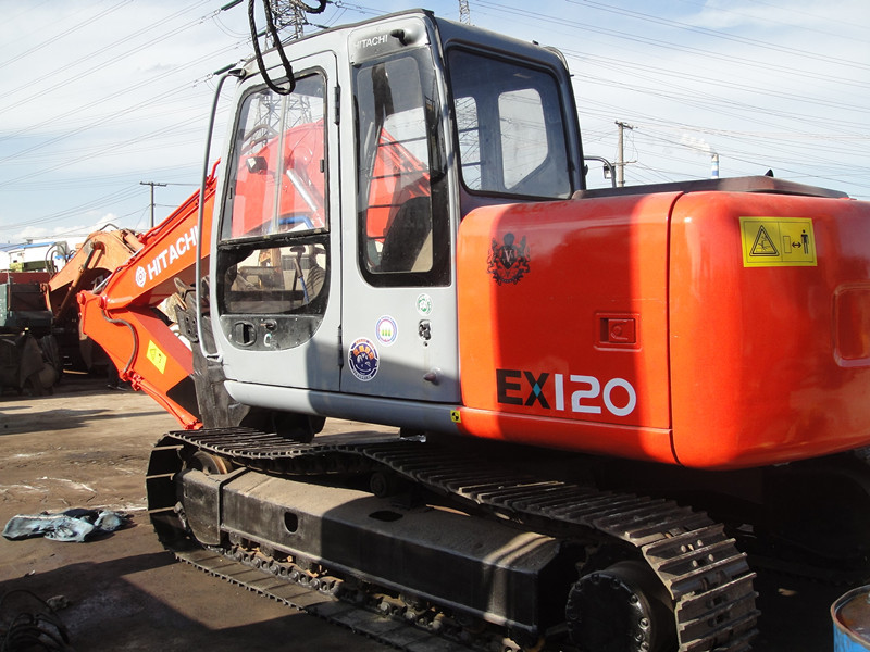 EX120-5 Hitachi 12 Tonne Excavator ญี่ปุ่นไม่มีรั่วซึมด้วย 6 กระบอกสูบ